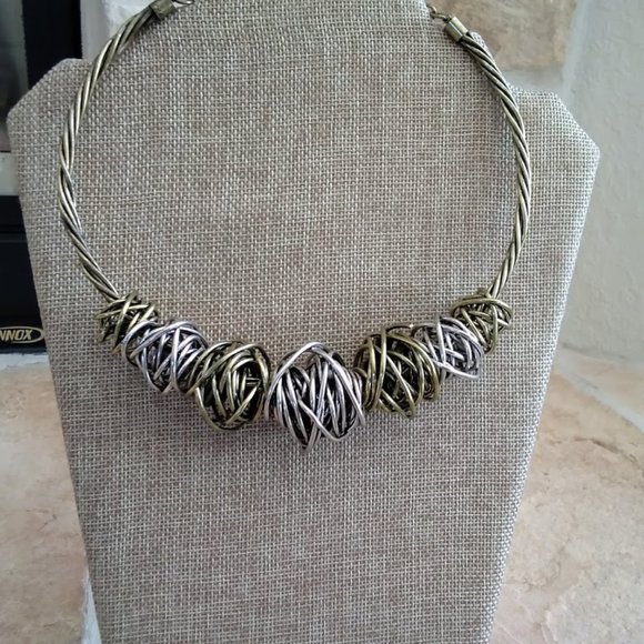 Jewelry | New Heavy Metal Wire Wrap Choker Necklace | Poshmark